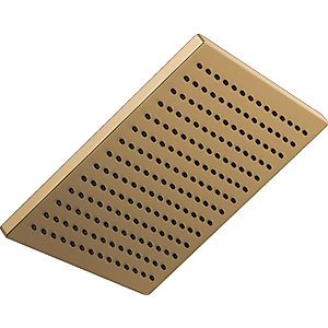 Delta Faucet Single-Spray Raincan Shower Head, Gold Shower Head, Rainfall Shower Head, Square Shower Head, Metal Shower Head, 2.5 GPM Flow Rate, Champagne Bronze 52159-CZ25