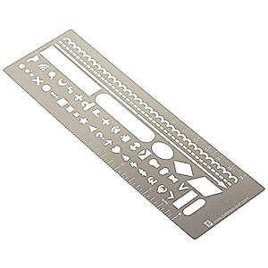 Metal Stencil Bookmark for Bullet Journals