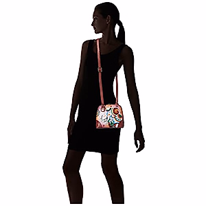 Anna by Anuschka Leather Small Multi Compartment Zip-Around Organizer, Retro Elephant