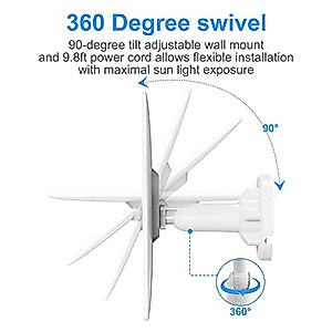 Lybuorze Solar Panel for Security Camera, Solar Panel for 5V Outdoor Camera, Micro USB & USB-C Port Solar Panel, IP66 Waterproof Solar Charger for Camera, 360° Adjustable Mounting Bracket, 10ft Cable