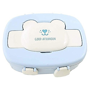 TAPIVA Bento Box Bento Lunch Box Bento Lunch Box for Kids Adults Lunch Containers 2 Compartment,Cute Cartoon Children's Lunch Box Boxes Leakproof,Spoon Included,Microwave and Dishwasher Safe