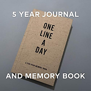 Canvas One Line a Day: A Five-Year Memory Book (Yearly Memory Journal and Diary, Natural Canvas Cover)