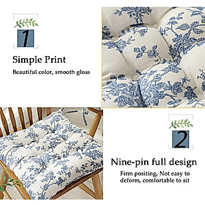 OITTO Dining Chair Cushions 6 Pack,Dining Room Chair Cushions,Kitchen Chair Cushions,Set of 6,Dining Room Chair Cushions for Kitchen Sofa,Office,Bedroom,Vintage Decor (Wine Grapes)