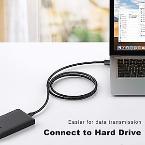 AICHESON 2 Pack Type A Male to Type A Male Cable for Laptop Cooling Pads - 2ft/60cm USB A to USB A Male Black for Laptop Cooler