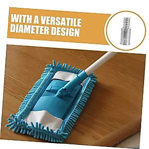 GRIRIW Threaded Tip Replacement Extension Poles Broom Handle Threaded End for Push Broom and Duster Attachment Repairing Solution for Cleaning Tools