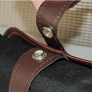 1 Pack Colored Pencils Roll 48 Slot Canvas Pencil Organizer Bag Wrap Multi Use Roll Up Pencil Case Pencil Pouch Holder Rollable Pouch for Painter Artist School Office Travel (Black)