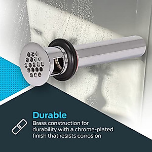 EZ-Flo 1-1/4 Inch x 8 Inch Replacement Bathroom Sink Grid Strainer, Chrome, 35072