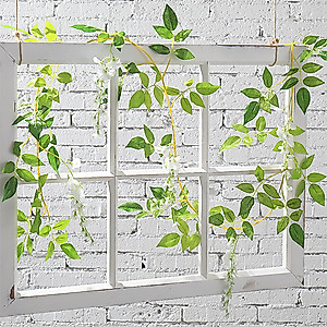 5 Pcs Wisteria Garland Artificial Flower Arch Floral Garland Decor Fake Hanging Flowers for Wedding Arch