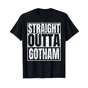 Funny Straight Outta Gotham T-shirt Men Women Gifts Tees T-Shirt