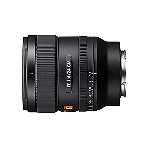 Sony E-mount FE 24mm F1.4 GM Full Frame Wide-angle Prime Lens (SEL24F14GM), Black