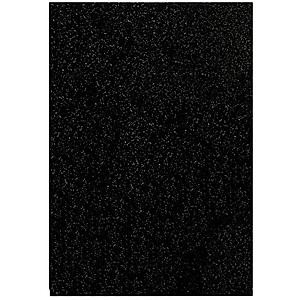 Black Glitter Cardstock - 25 Sheets A4 Black CardStock for Cricut, Black Glitter Paper for DIY Projects, Scrapbooking, Invitations - 250 GSM Card Stock Easy to Cut and DIY