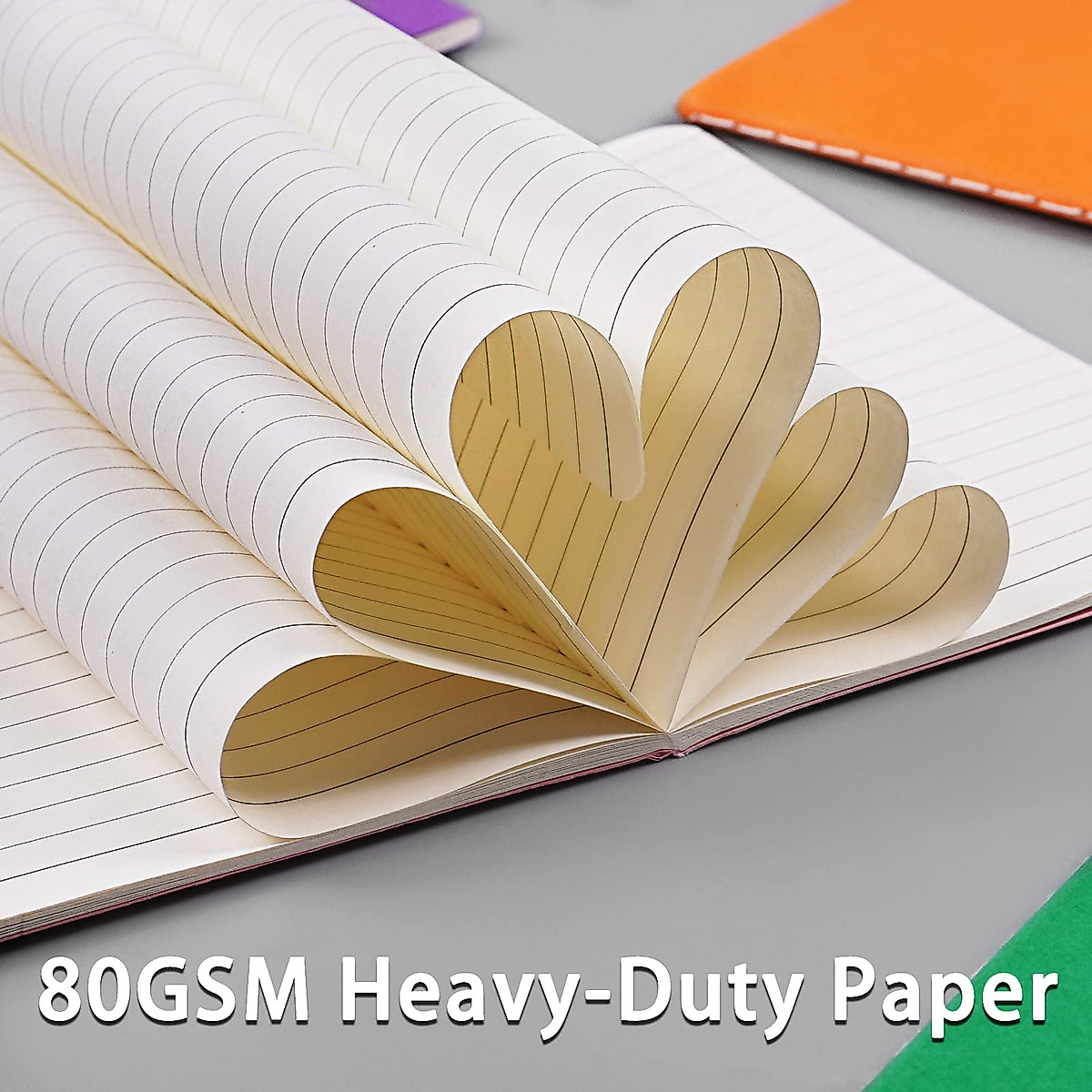 Gwybkq Small Lined Notepads Bulk 60 Pack Mini Journal Pocket Notebooks Set Colorful Cover Notebooks for Kids 3.5 x 5.5 Inches, 30 Sheets/60 Pages