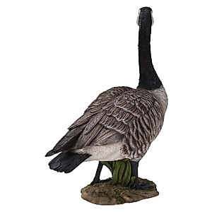 Hi-Line Gift Standing Canada Goose Statue, Grey/Natural