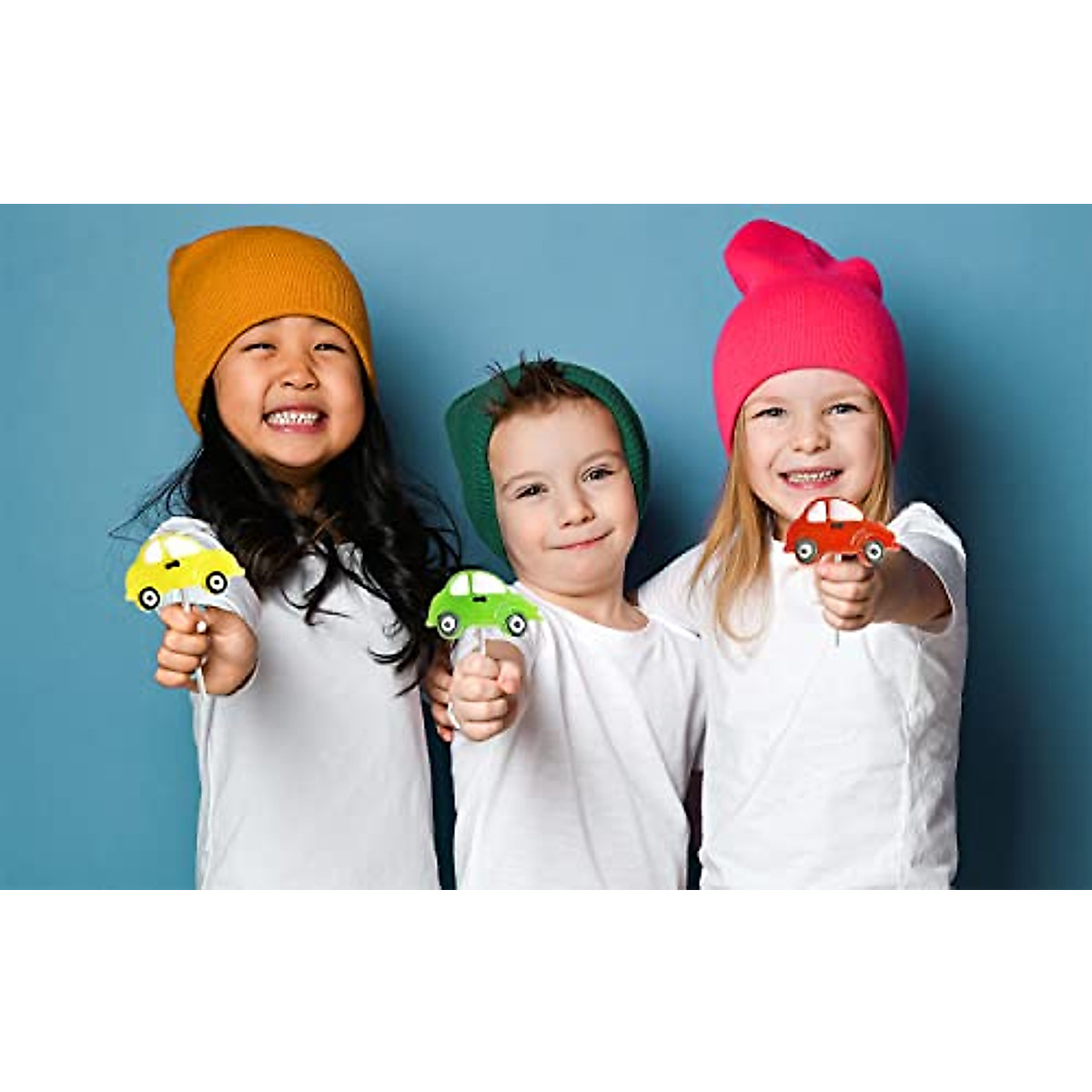 Car Lollipops Suckers, Fat-Free, Great for Birthday Parties, Events, and Goody Bag Fillers, Party Favors, Individually Wrapped Pops (12-Pack)