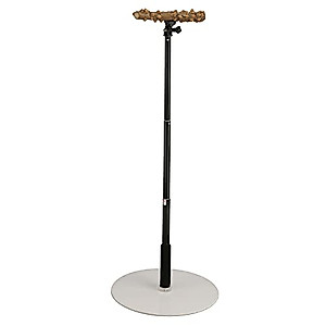 Bird Perches, 11.8in to 37in Height Adjustable Bird Wooden Branches, Acrylic and Pepper Wood Portable Detachable Parrot Play Stand, for Bird Perches Standing Sticks Exercise