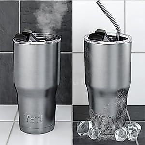 30 OZ - 2 Replacement Lids for Yeti Tumblers like Yeti Lids - 3.7 Inch Diameter - Spill Proof Lids for Yeti Tumblers - Tumbler Lid for Yeti Tumbler 30 oz, Tumbler Lids 30 oz Replacement Lid