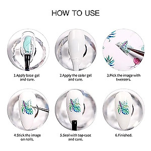 KPTRBZK 3D Nail Art Stickers Cute Nail Decals Self Adhesive Cute Nail Stickers Designs Cartoon Nail Sticker for Girls Women Kids Manicure Decoration Nail Accessories Gifts (4 Sheets 280+ Decals)