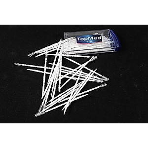 TOPMED ETS Oral Care Dental Brush Teeth Pick Plastic Teeth Floss Toothpick with a Mirror 200 Count (4 Box X 50 Units) Color May Vary