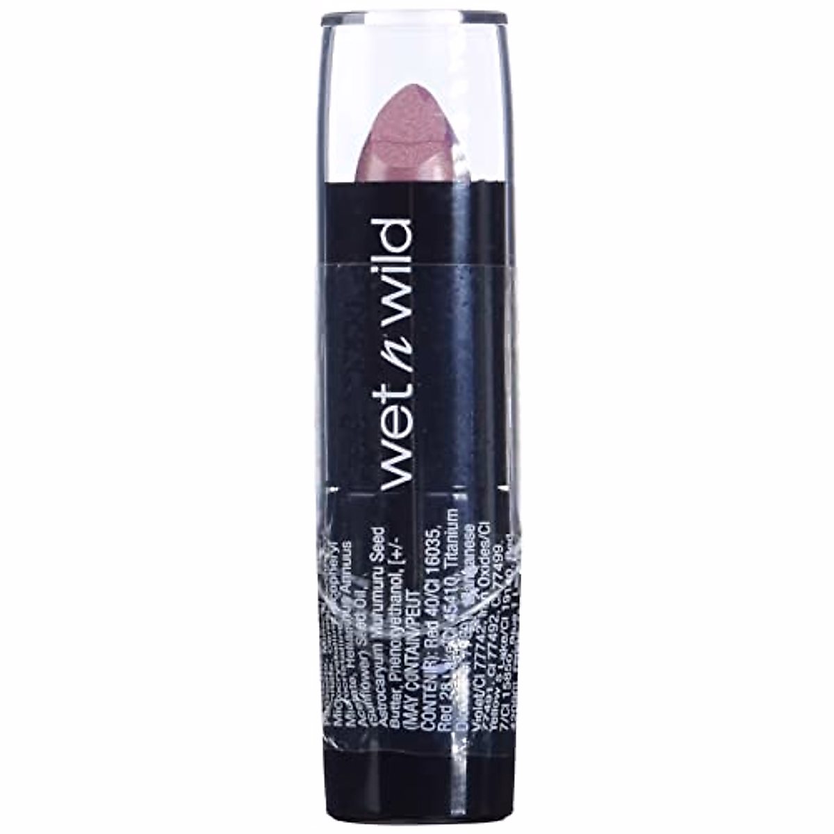wet n wild Silk Finish Lipstick| Hydrating Lip Color| Rich Buildable Color| Dark Pink Frost