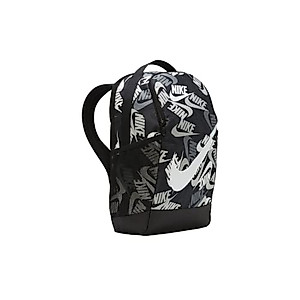 NIKE SPORTSWEAR BRASILIA BACKPACK CU8962-010 18L Black/Glossy White, 18 x 12 x 5 in, Black/Glossy White, 45 x 30 x 12 cm