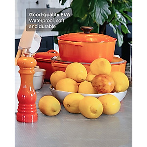 Shelf Liners for Kitchen Cabinets, 12 Inch X 25 Feet (295 Inch) Shelf Liner, Non-Adhesive Washable Drawer Liners for Kitchen, Cabinet Liners for Shelves by DF DUALFERV