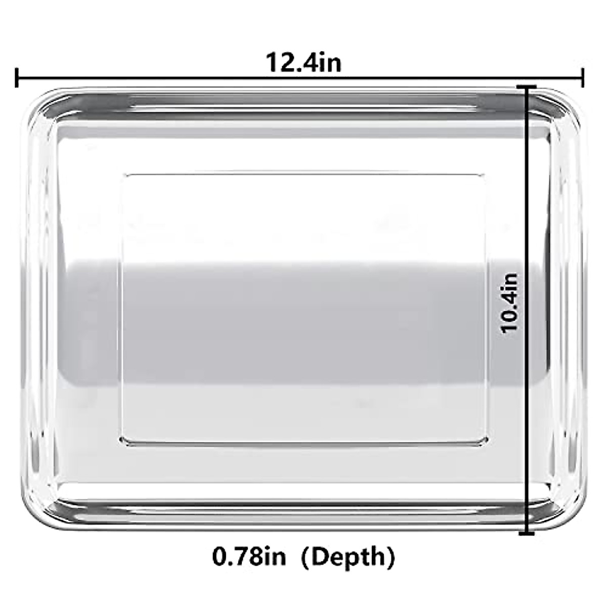 Stainless Steel Baking Tray Pan and Air Fryer Basket Compatible with Cuisinart Airfryer TOA-060 and TOA-065 Cooking and Baking for Convection Toaster Oven