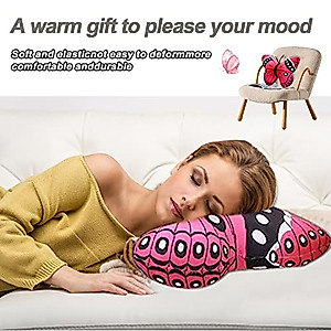 CHELEI2019 15.7" Butterfly Pillow Pink Butterfly Stuffed Animal Plush Toy Decor Gift for Kids