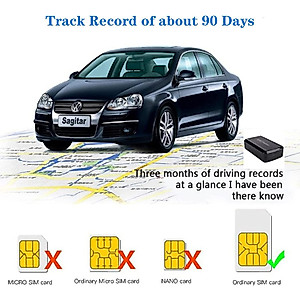 GPS Tracker for Vehicles, Mini Magnetic GPS Real Time Car Locator, Micro GPS Tracking Device, Full Global Coverage Long Standby GSM SIM GPS Tracker for Vehicle, Car, Person Location. No Subscription