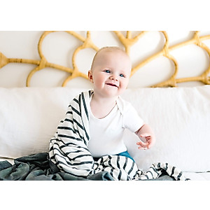 Copper Pearl Three-Layer Baby Blanket: Soft Baby Quilts for Boys and Girls | Breathable, Cozy, Toddler Blanket | Baby Quilt for Newborns | 46x46 Premium Polyester/Rayon | Hunter