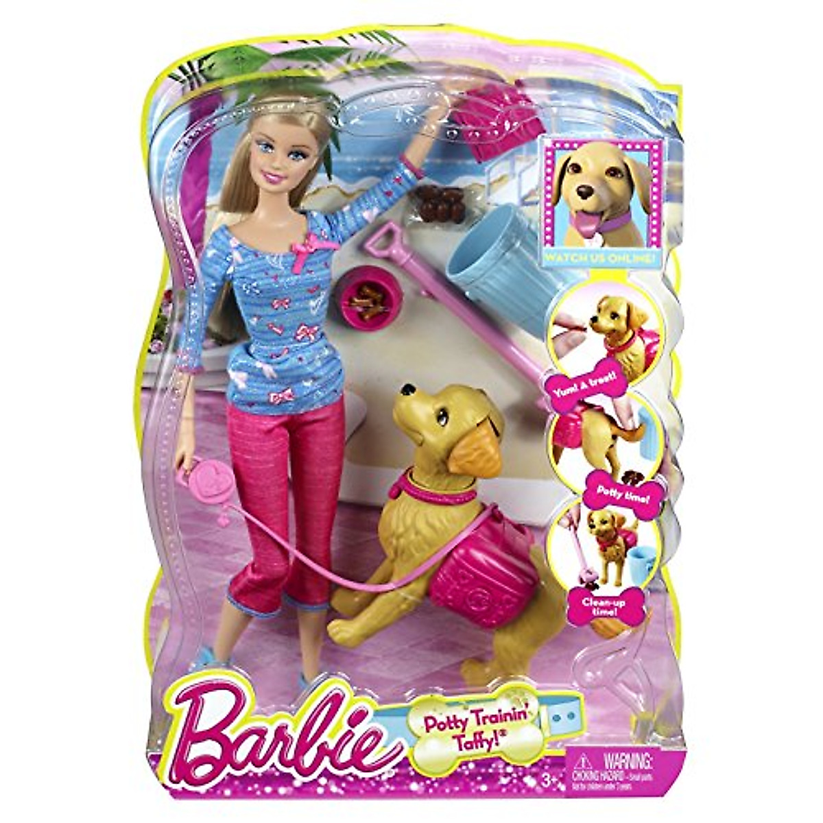 Barbie Potty Training Taffy Barbie Doll and Pet Playset