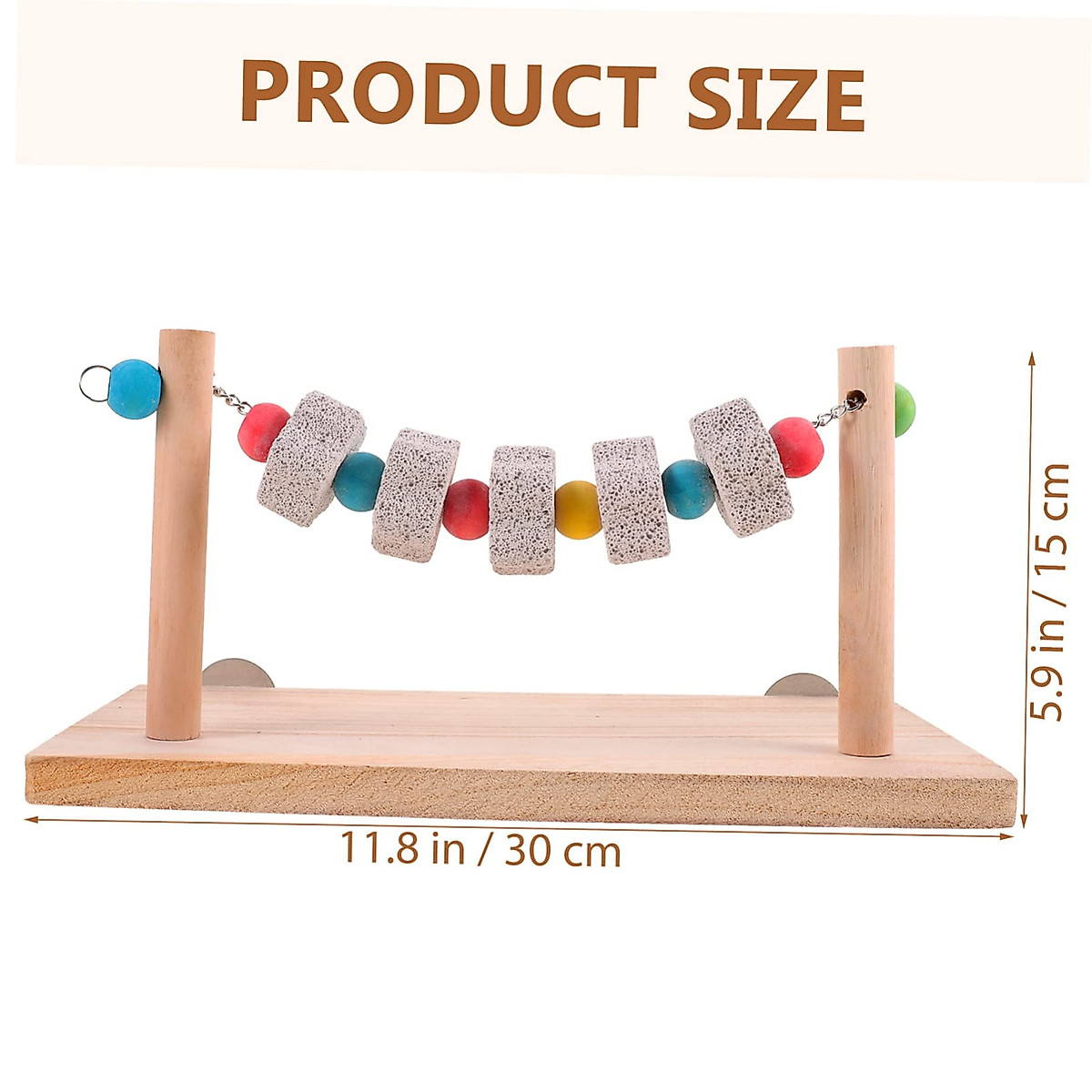 iplusmile 3pcs Chew Toys Parakeet Perch Bird Toy Wooden Bird Perch Parrot Perch Stands Bird Cage Stand Cage Bird Stand Parrot Chewing Toy Cage Bird Perch Cage Parrot Stand Parrot Swing Toy