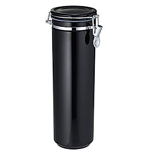 佐藤金属興業(Satokinzoku) Sato Metal Kogyo SALUS Storage Container, Ideal Canister, Black, Pasta Pot