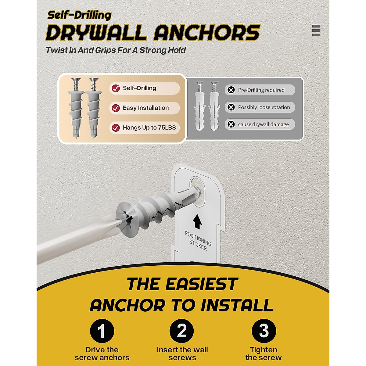 4-Pack Black Towel Hooks Shower hooks for Bathroom, Robe Hanger, Wall Hooks for Hanging Bag Hat Coat Mudroom Bedroom Kitchen, Adhesive with Glue or Mount with Screws, Matte Black Aluminum Heavy Duty