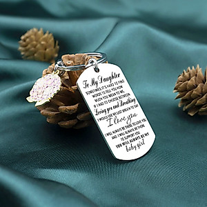 WXCATIM Gifts For Daughter Keychain Daughter Gifts From Mom Gifts For Daughters Adult From Mothers Daughter Birthday Gifts Accessories Teen Girl Gifts Trendy Stuff Mothers Day Christmas Pretty