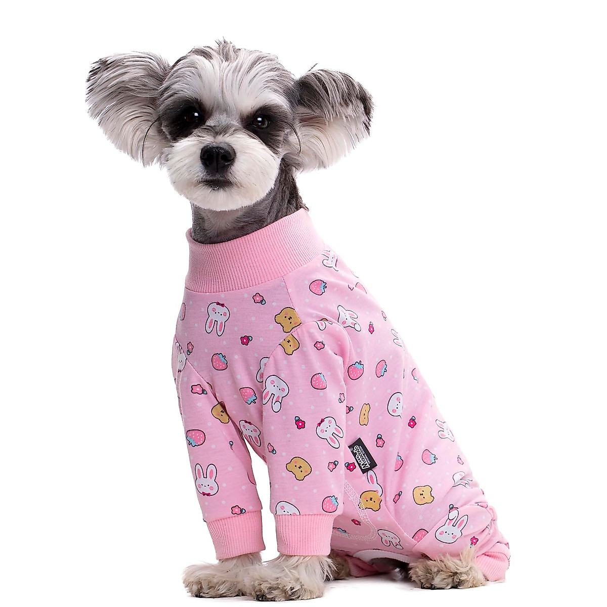 Dog Bodysuit Surgery Recovery Suit for Female Dogs,Small and Medium-Sized Dogs Zipper on Back-Post-Spay Dog Surgery Recovery Suit Puppy Cat Long Sleeve Onesies Bodysuit After Surgery Wound Protective