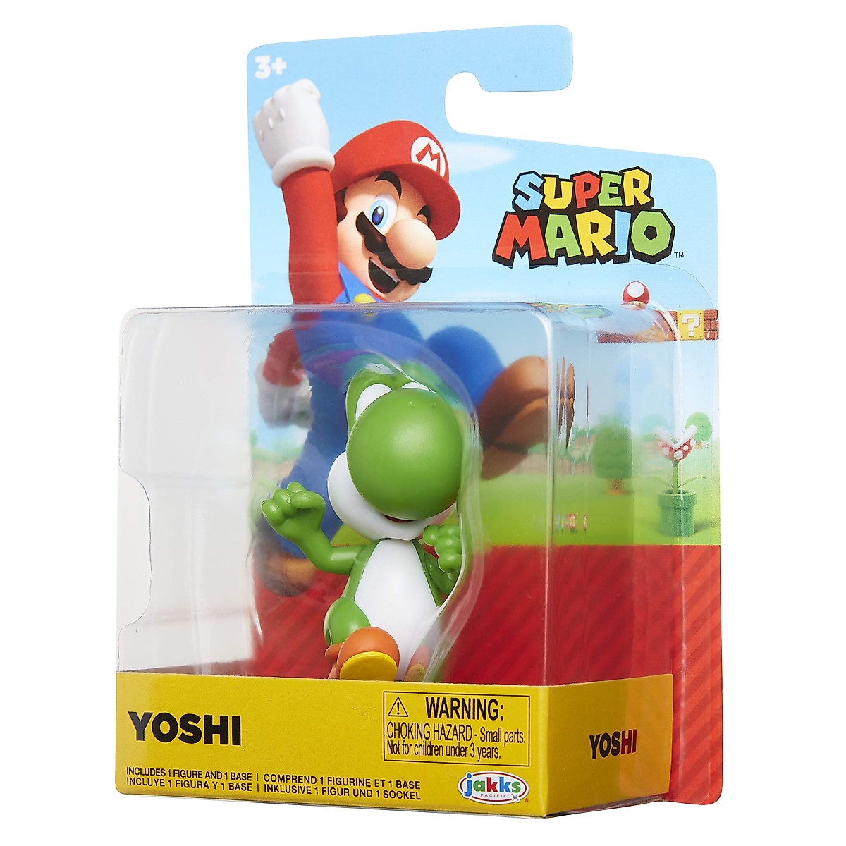 Super Mario Action Figure 2.5 Inch Running Yoshi Collectible Toy