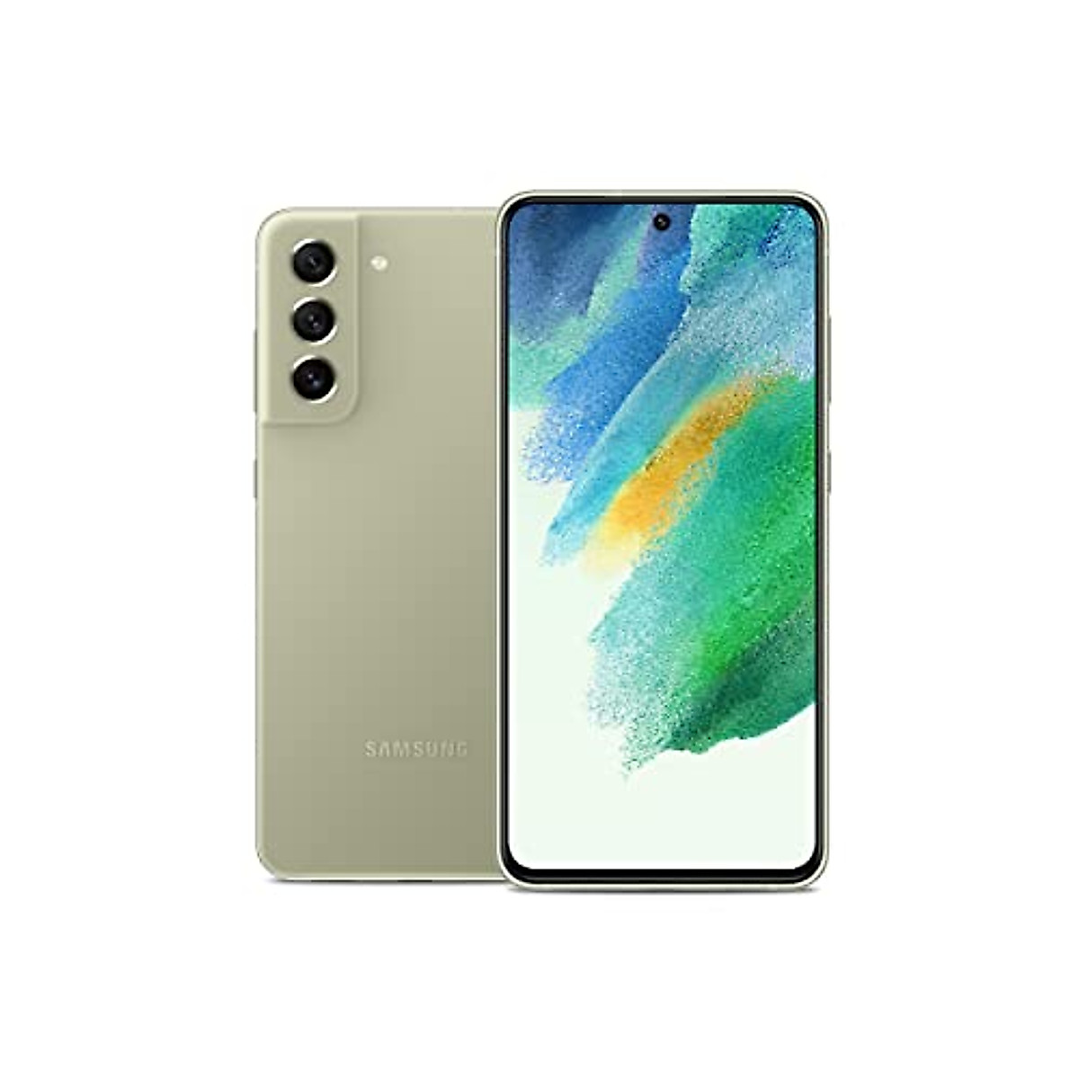 SAMSUNG Galaxy S21 FE 5G Cell Phone, Factory Unlocked Android Smartphone, 128GB, 120Hz Display Screen, Pro Grade Camera, All Day Intelligent Battery, US Version, 2022, Olive
