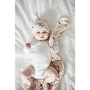 Copper Pearl Large Premium Knit Baby Swaddle Receiving Blanket Caroline