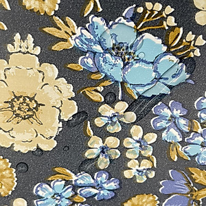 Yifely Self-Adhesive Shelf Liner Removable Drawer Paper Refurbish Old Furnitures Makeup Dresser Nightstands, Retro Floral, 17.7 Inch by 9.8 Feet