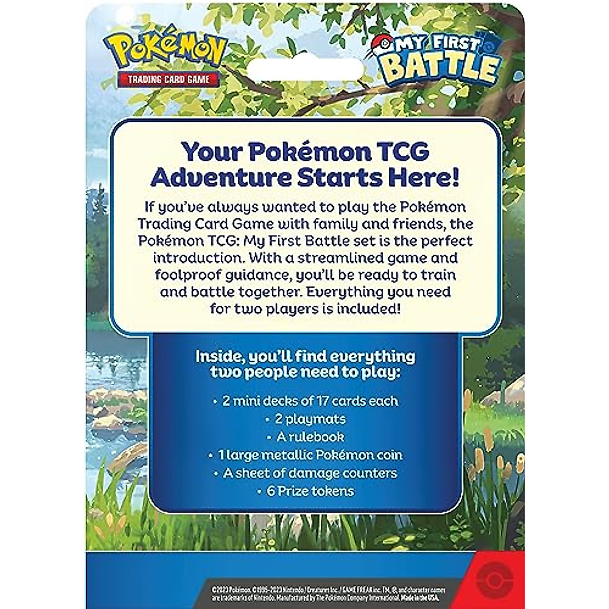 Pokémon TCG: My First Battle—Charmander and Squirtle (2 Ready-to-Play Mini Decks & Accessories)