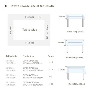 Glory Season Retro Farmhouse Ruffle Tablecloth Cotton Flounces Trim Washable Table Cover Tablecloths for Rectangle Table Baby Shower Kitchen Party Wedding Decor Off-White, 60''x120''