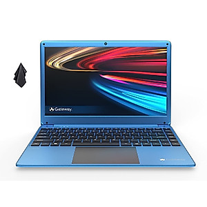 2021 Gateway 14.1'' FHD Ultra Slim Laptop, Intel Celeron N4020 Processor, 4GB RAM, 320 GB Storage, Tuned by THX Audio, Mini HDMI, Webcam, Windows 10 + One Year Microsoft Office 365, Blue (GWTN)