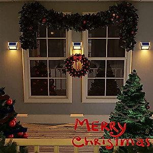 Solar Outdoor Lights, 8 Pack Solar Fence Lights, Deck Lights Solar Powered Waterproof Outside Lights for Garden Patio Yard Stair Step Wall Railing Post LED Lamp,Warm White