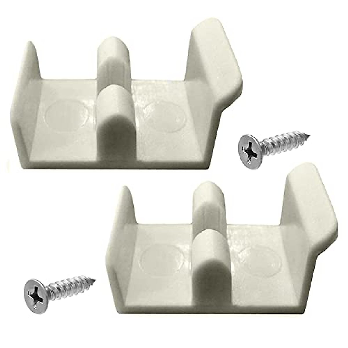 1-5/8" Jamb Guide for Glass Shower Door Used for Side or Bottom Replacement (Pack of 2). Please Note That it Will not fit All Rail-Rollers-Door, Please Refer Images 3 and 4 for Dimensions