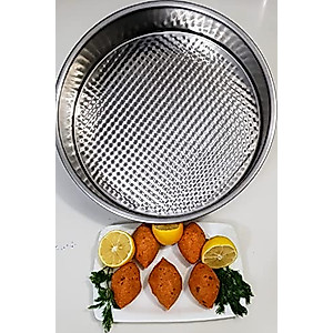 Stainless Steel Raw Meatball Tray 15" (Turkish Cig Kofte)