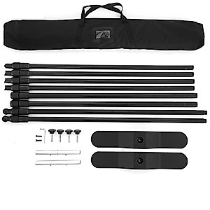 ZBPRESS 10x8 ft Adjustable Backdrop Banner Stand,Large Display Step and Repeat Stand,Portable Backdrop Banner Stand for Parties Wedding Photoshoot Exhibition Background,with Carrying Bag