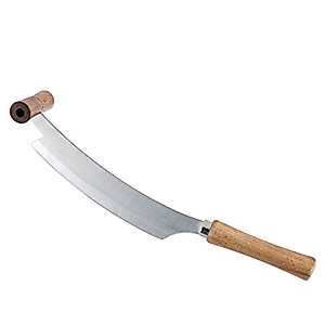 Twine Rustic Farmhouse Acacia Dutch Knife Cheese Knives, Silver