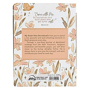 My Quiet Time Devotional - 365 Devotions for Women To Bring You Into The Peace Of The Presence of God Peach Floral Softcover Flexcover Gift Book w/Ribbon Marker