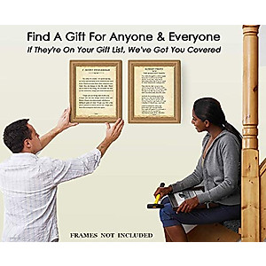 Positive Affirmations Wall Decor for Kids: Robert Frost, F. Scott Fitzgerald Set of 2, 11x14 Inspirational, Motivational Poster & Motivational Wall Art Office Decor for Men & Women