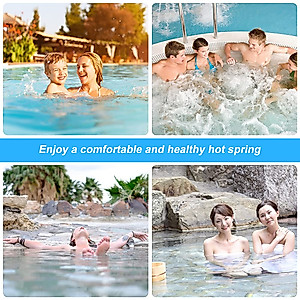 ACETOP Spa Mineral Stick 2 Pack Hot Tub Filter with 4 Months Lifetime Cartridge Universal for Spas Filters Swimming Pool Fish Pond (Blue)